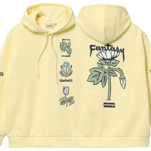 Carhartt WIP | Tops | Htf Carhartt Wip Fantasy Yellow Ltd Yellow Hoodie ...
